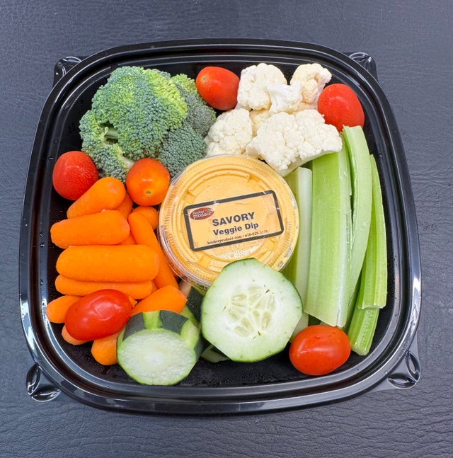 square cut vegetables